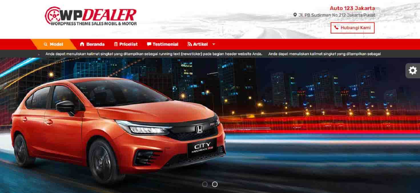 WP Dealer Theme: Menjadi Dealer Mobil Dan Motor Dengan Gaya Yang ...